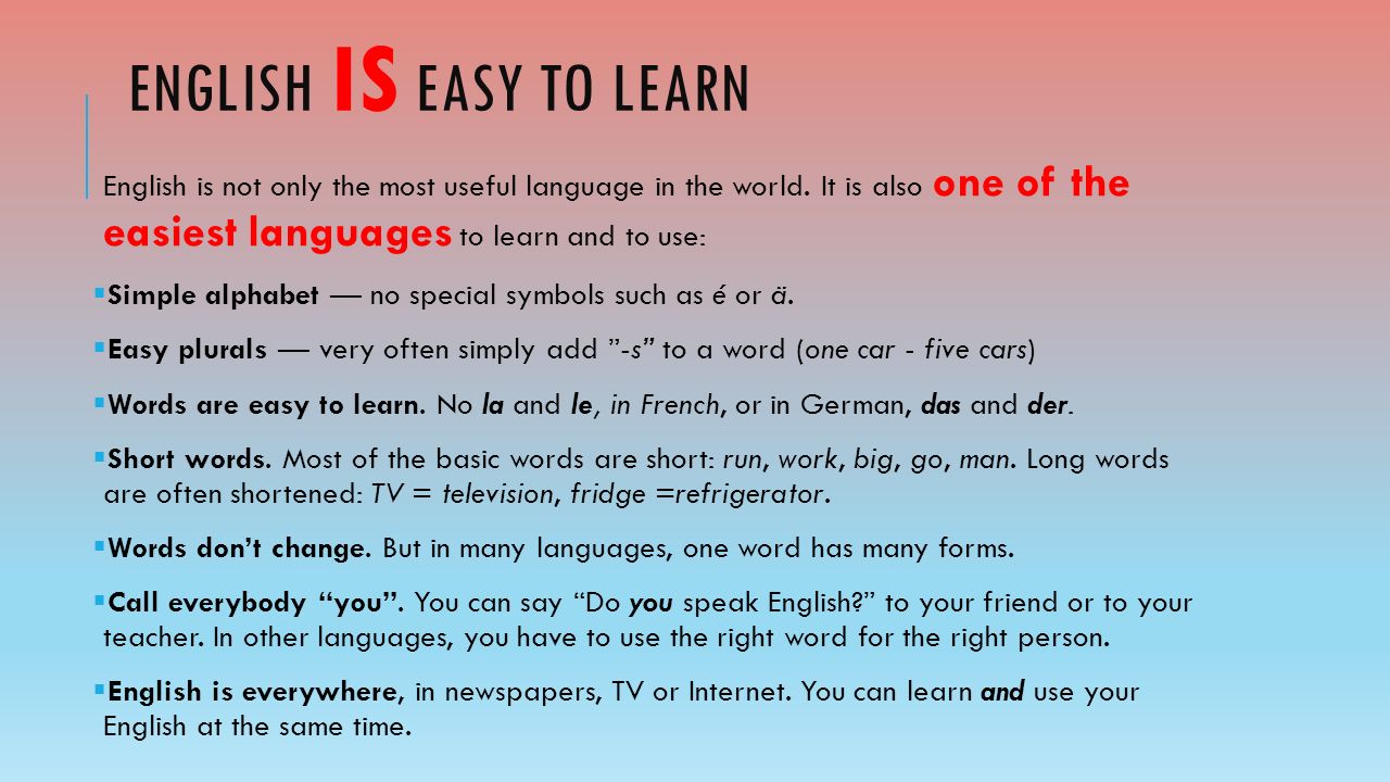 Antwort Why Is English Easier Than Other Languages Weitere Antworten
